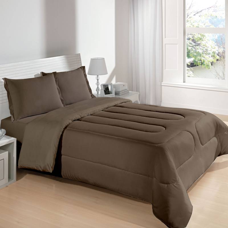 Acolchado Altenburg 230x260 Bom Sono Marrón en cuotas sin interés ...
